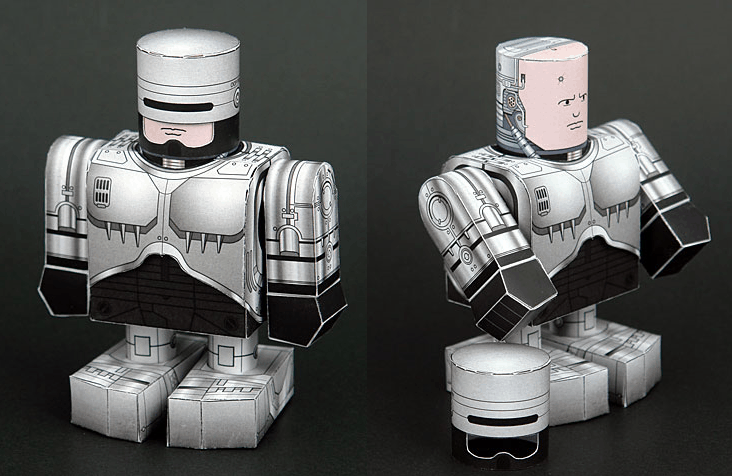 Papercraft Robocop-Dravens Historias de la cripta