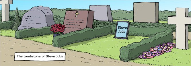 The Tombstone of Steve Jobs | Dravens Tales from the Crypt