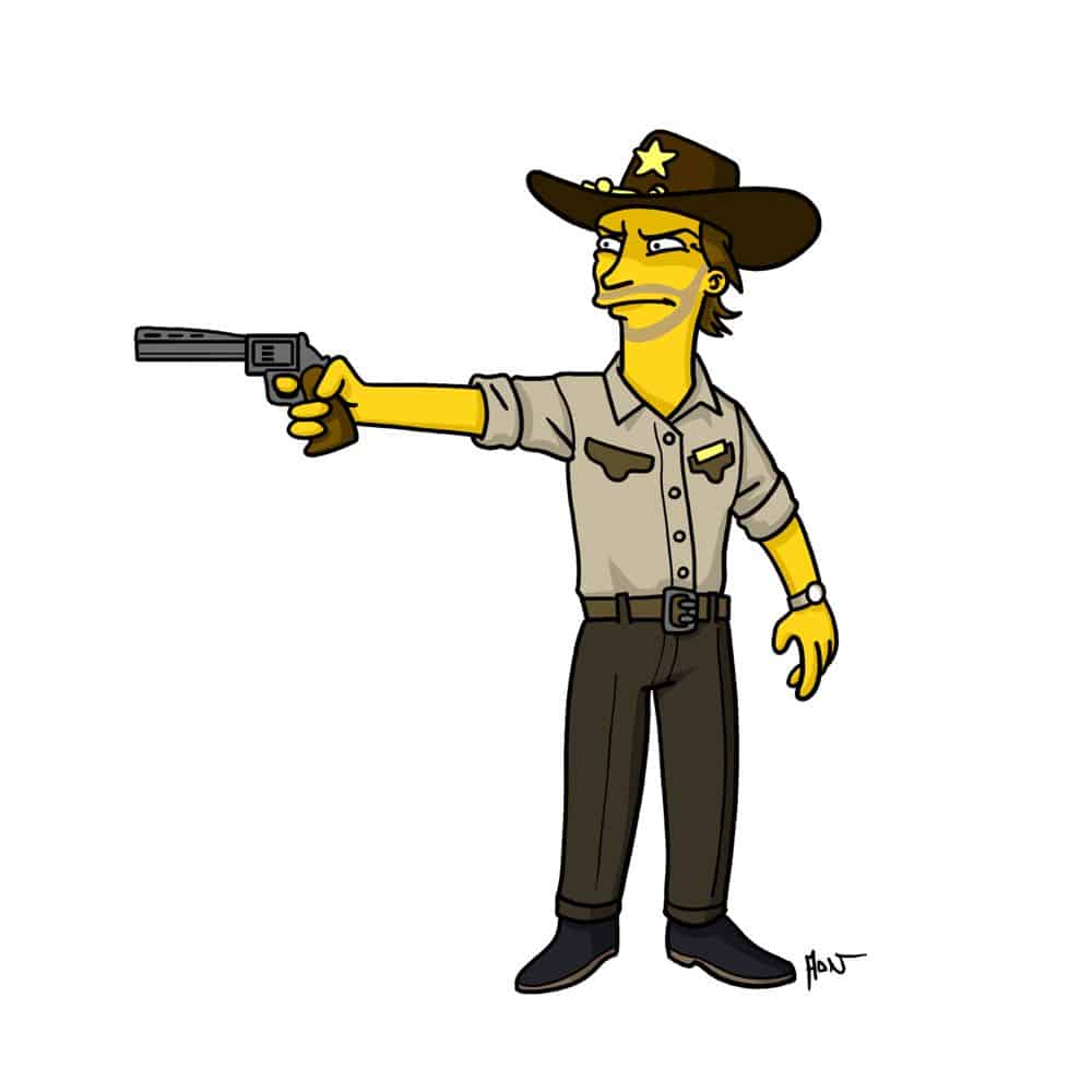 Der Governor, Rick und Carl im Simpsons-Style | Dravens Tales from the ...