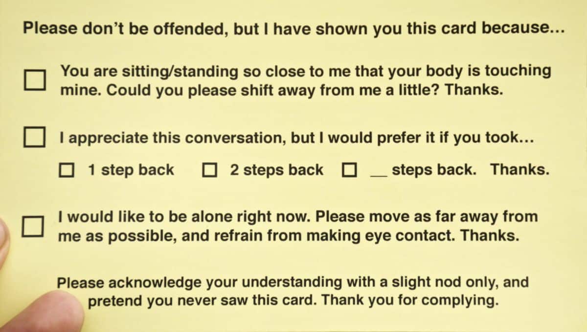 Personal Space Cards | Dravens Tales from the Crypt