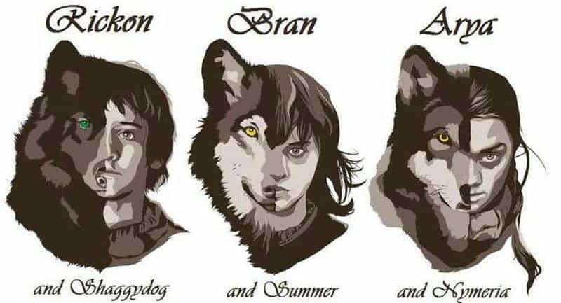 Game of Thrones: The Starks Their Dire Wolves | Dravens Tales from the ...